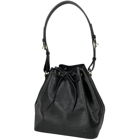 Louis Vuitton | Bags | Louis Vuitton Shoulder Drawstring Bag Black Noir ...